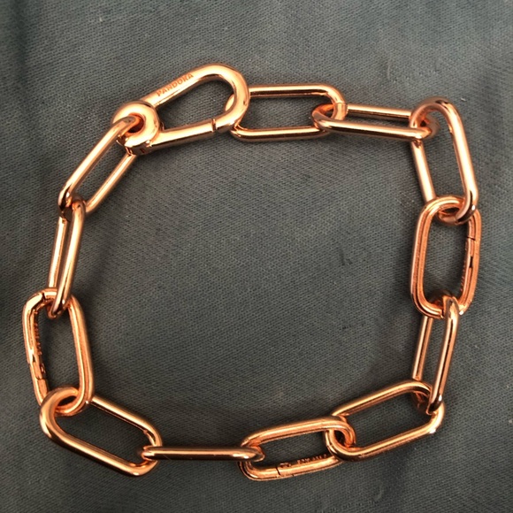 Pandora | Jewelry | Pandora Me Rose Gold Link Chain Bracelet | Poshmark